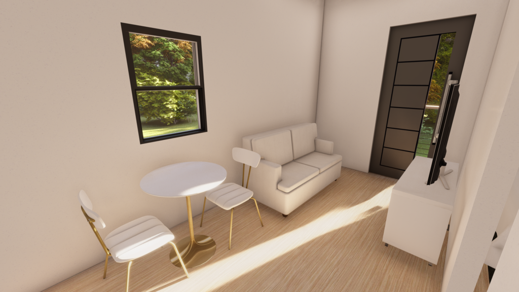 Two-Story Shipping Container ADU Plans - Duplex 320 sq-ft Studios