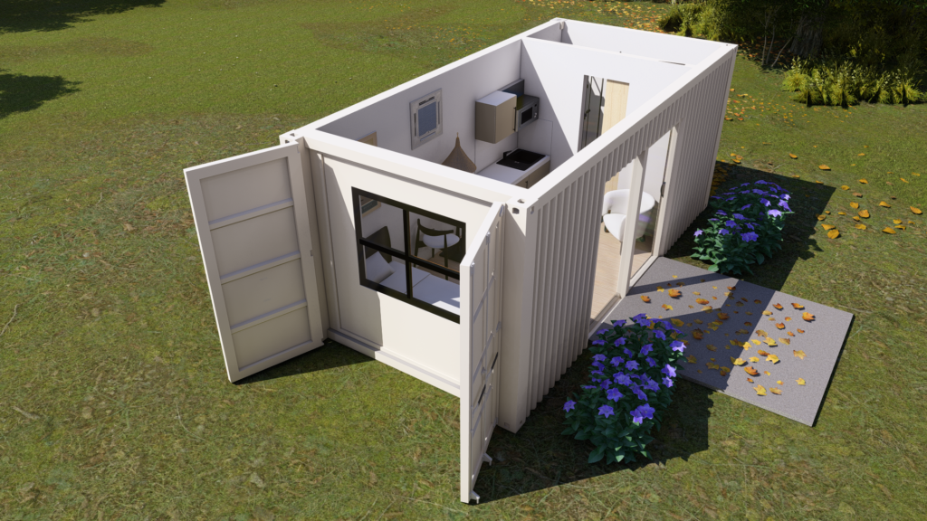 Sleek 20ft Shipping Container Home Plans - B5