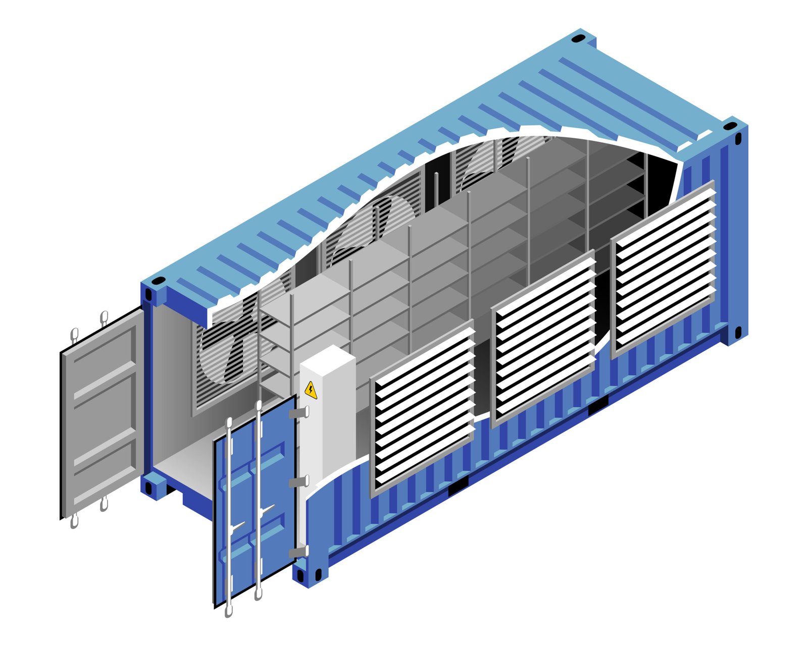 Shipping Container Mining Farms