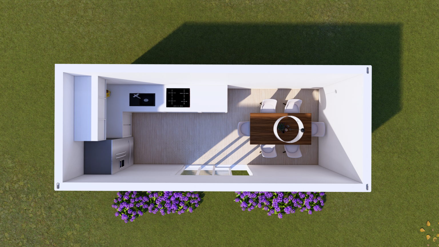 20x8 Shipping Container Kitchen & Dining Plans
