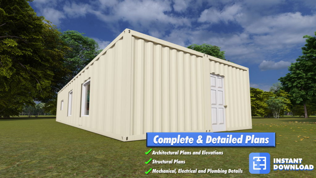 40ft Double Container Home Plans