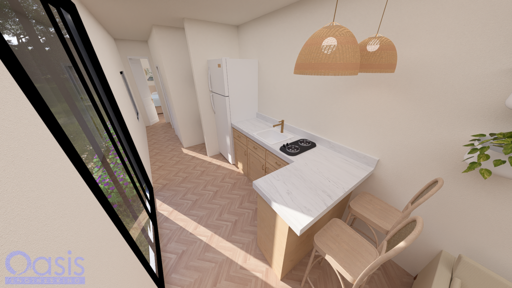 320 sq-ft Spacious One Bedroom Studio Plans