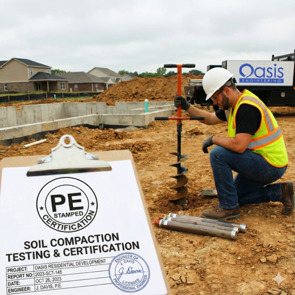 Soil Compaction Testing & PE Certification | Oasis Engineering